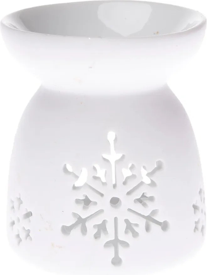 Bílá porcelánová aromalampa Dakls, výška 9 cm