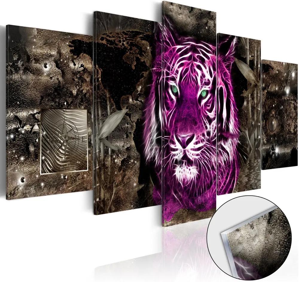 Obraz na skle Bimago - Purple King 100x50 cm