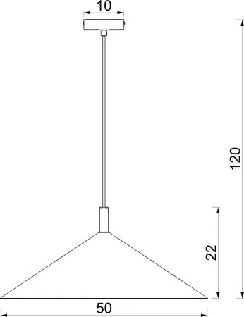 Lustr na lanku ANEGA 1xGX53/15W/230V pr. 50 cm béžová