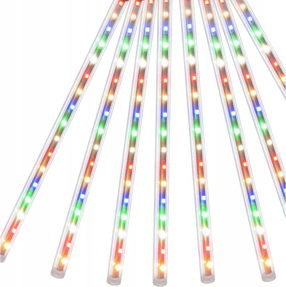 Solární Led Světelný Meteor Komplet 10 Led Trubic