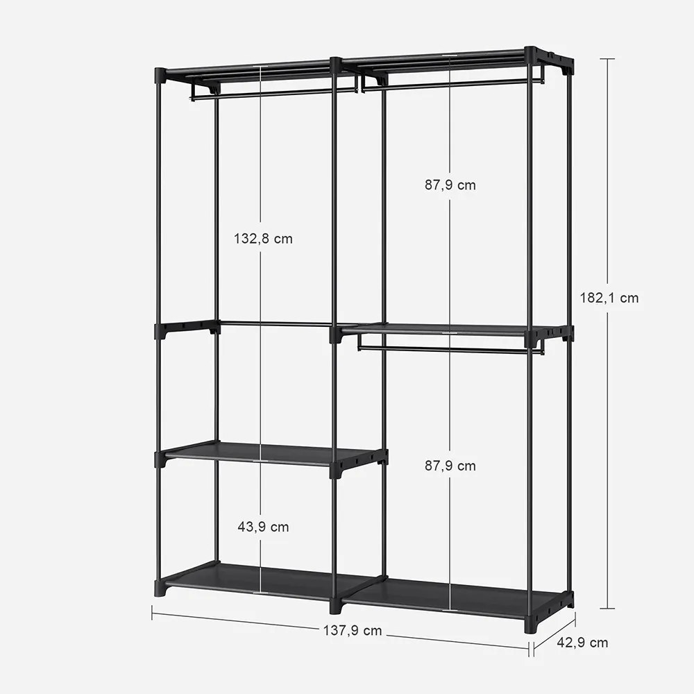 Přenosný stojan na oblečení