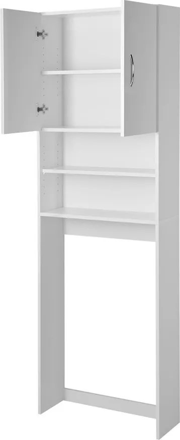 Aqualine Aqualine, SIMPLEX ECO skříňka za pračku 63x25x190cm, bílá, SIME715