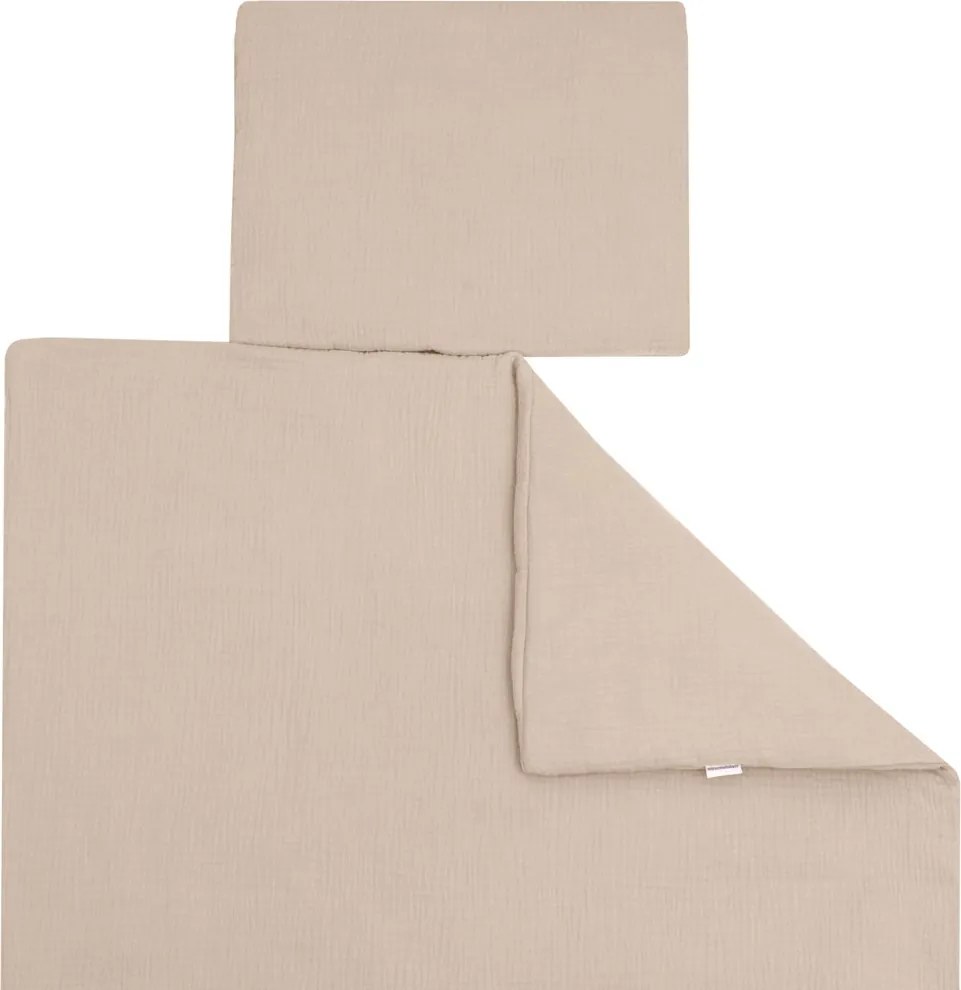 Mušelínový set s výplní New Baby 80x70 cm béžový