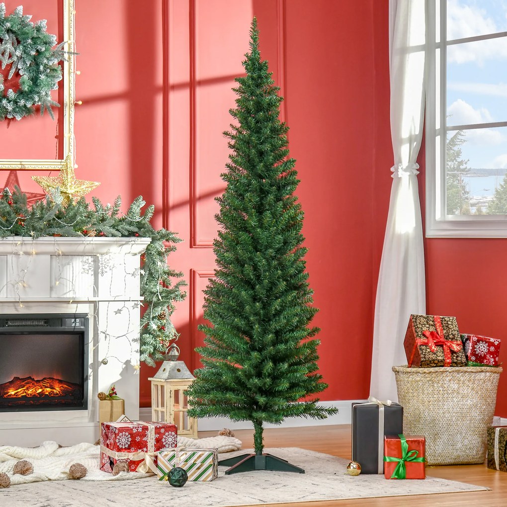 HOMCOM Vánoční stromek 390 špiček zelený Ø 55 x H180 cm