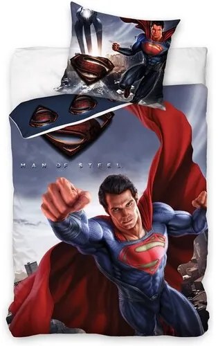 Carbotex Povlečení Superman bavlna 140/200, 70/90 cm