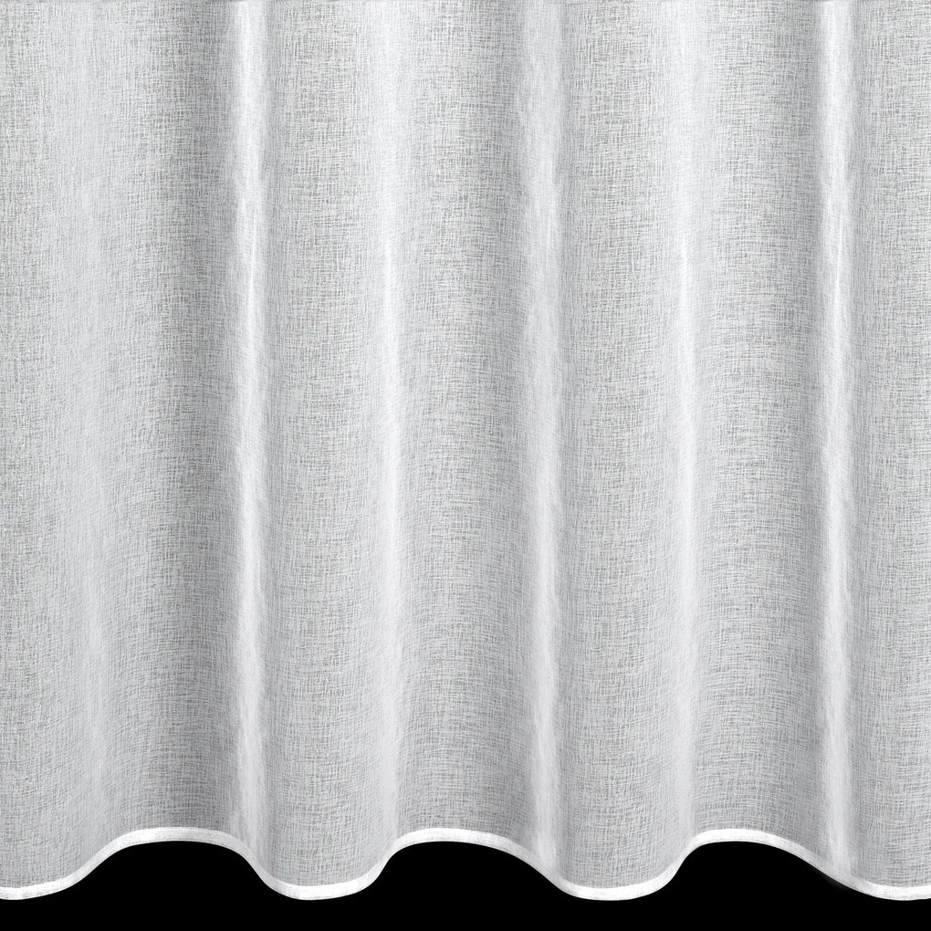 ZÁCLONA NA KROUŽCÍCH AURA 140X250 CM BÍLÁ