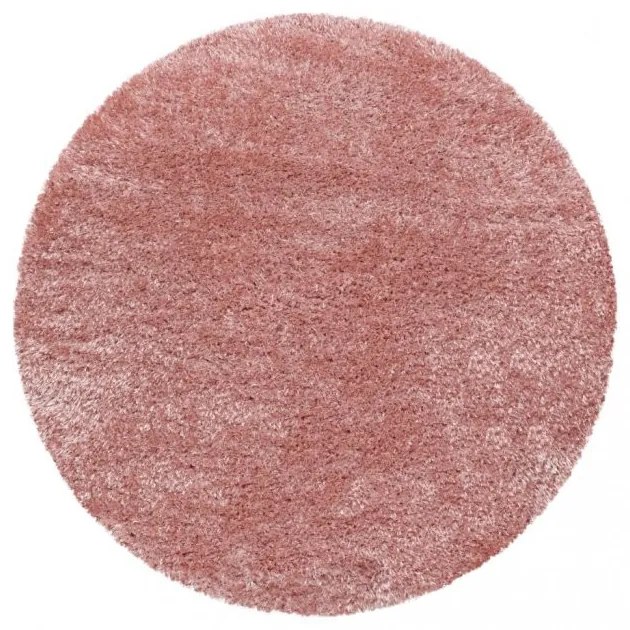 Vopi | Kusový koberec Brilliant shaggy 4200 rose - Kruh průměr 160 cm