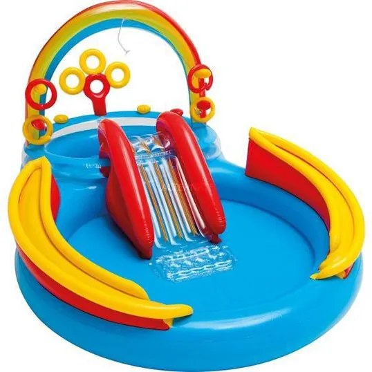 Intex Dětské Hrací centrum Duha Rainbow Ring Play Center 297x193x135 cm 57453