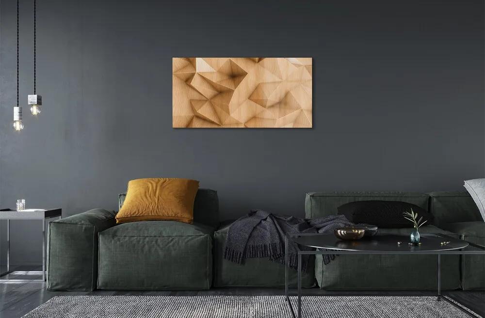 Obraz na skle Solid mozaika dřevo 120x60 cm