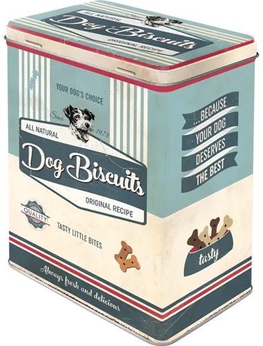 Postershop Plechová dóza L - Dog Biscuits 3l