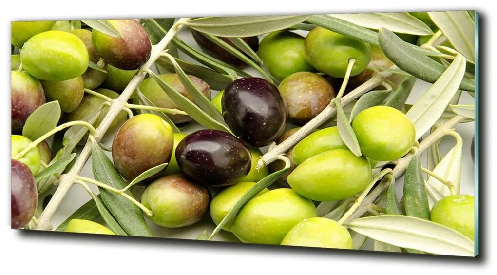 Fotoobraz na skle Čerstvé olivy