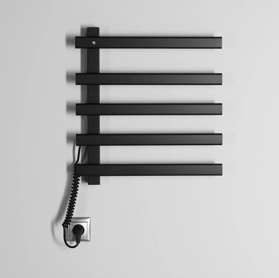 Sapho, ELCOR elektrický sušák ručníků 480x520x50mm, 85W, černá matná, EB530