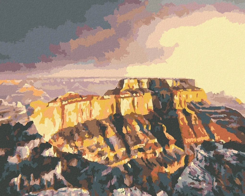 zuty zuty - malování podle čísel - grand canyon (d. rusty rust), 80x100 cm, plátno