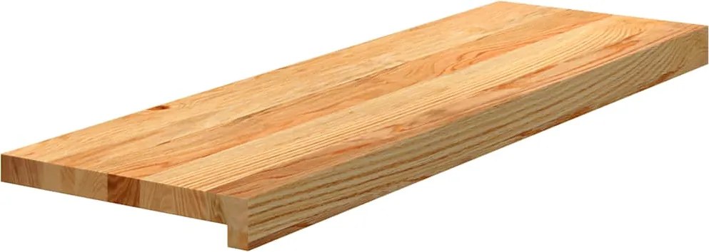 Nášlapy na schody 12 ks světle hnědé 80x30x2 cm masivní dub 3282984