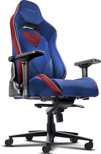 Trust GXT721SM RUYA PRO herní židle Superman edice Modrá/červená