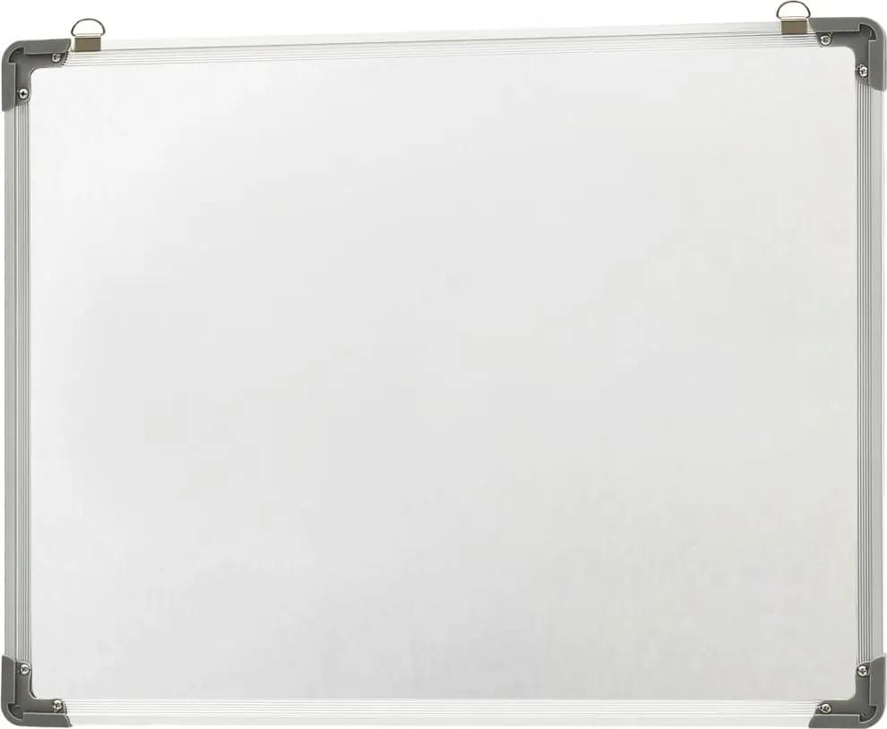 vidaXL Bílá magnetická tabule stíratelná za sucha 90 x 60 cm ocel [146633]