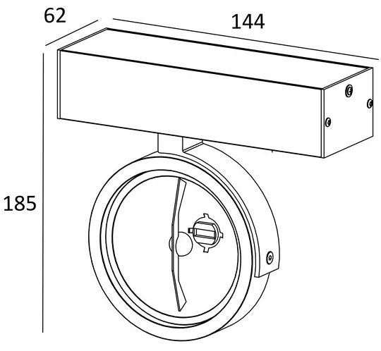 Zuma Line 50484-G9 - Bodové svítidlo GO SL 1 2xG9/42W/230V černá