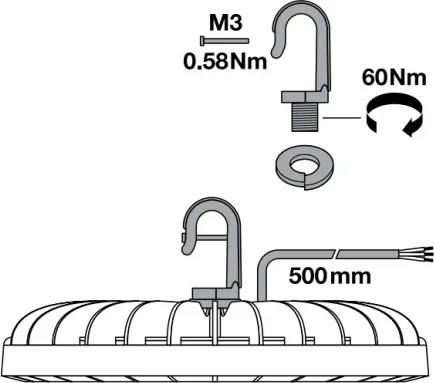 LED svítidlo LEDVANCE High Bay Value 225W 27000lm 4000K IP65