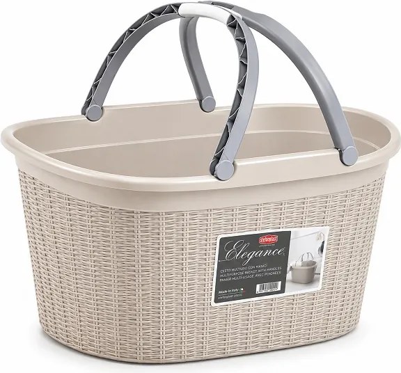 STEFANPLAST Košík na prádlo Elegance 35l, šedý