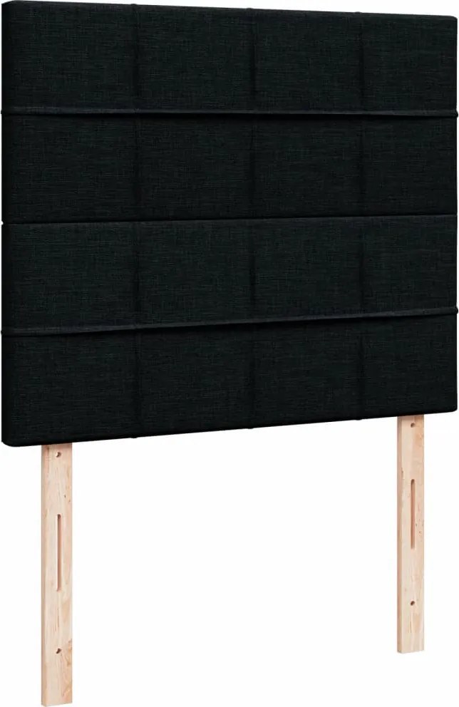 Box spring postel s matrací černá 120x190 cm textil 3291609
