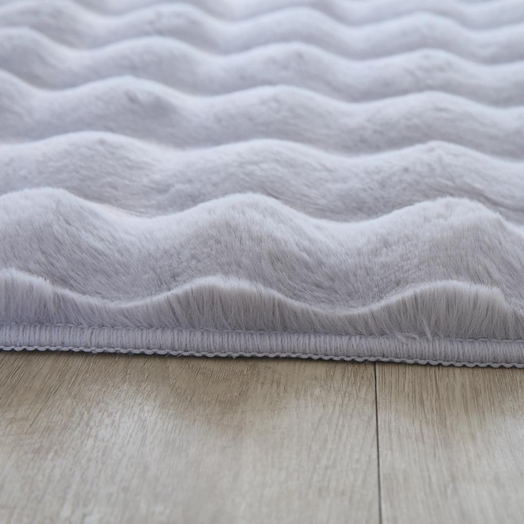 Ayyildiz Kusový koberec AMBIANCE 5110, Stříbrná Rozměr koberce: 140 x 200 cm