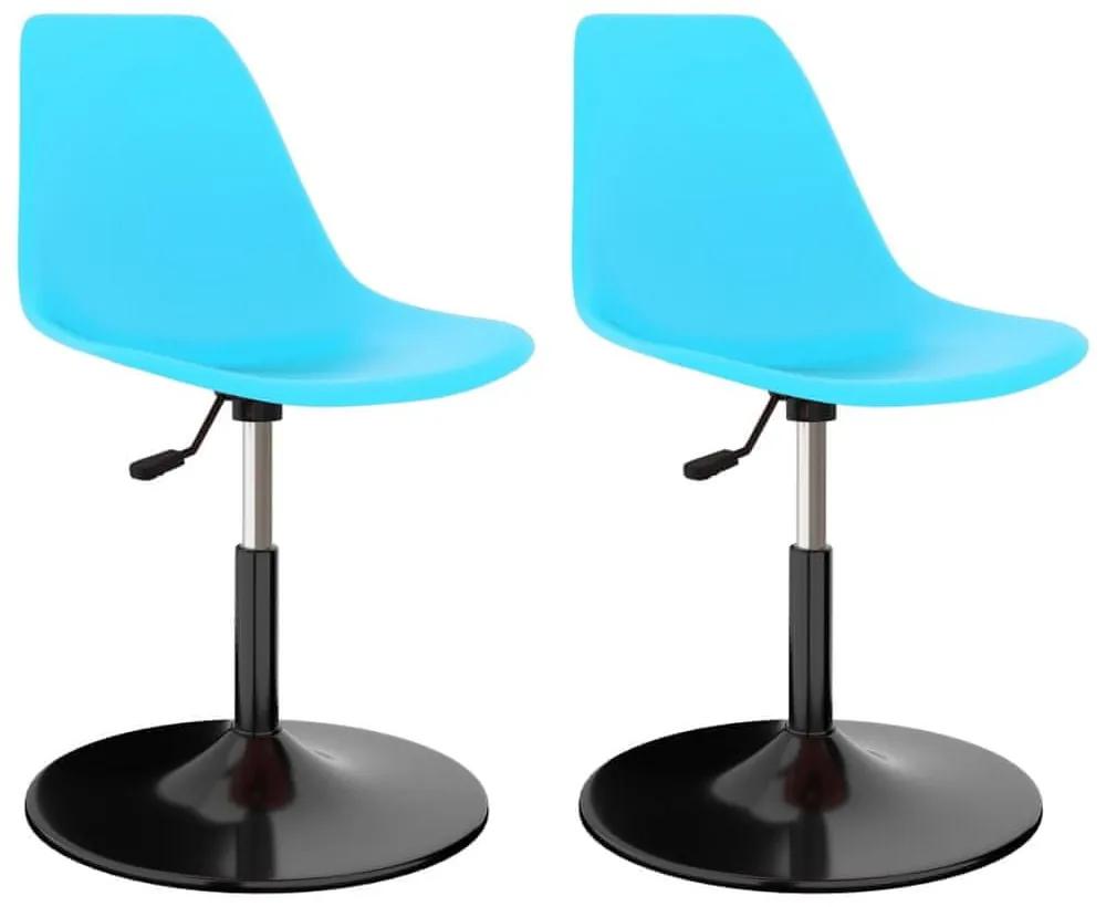 Petromila Otočné jídelní židle 2 ks modré PP