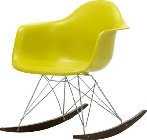 Eames Plastic Armchair RAR chrom hořčicová tmavý javor Vitra