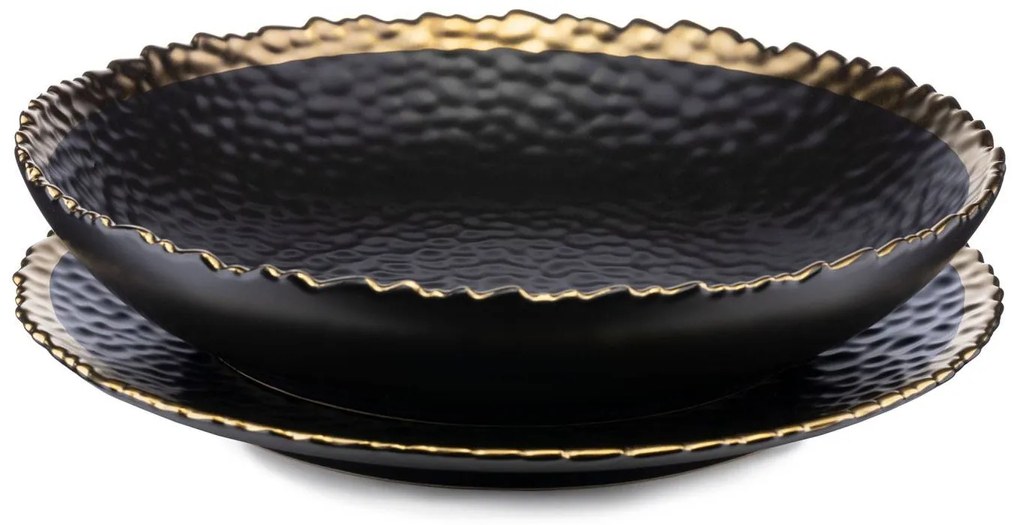 Keramický hluboký talíř Kati, (fi) 26 cm, černý