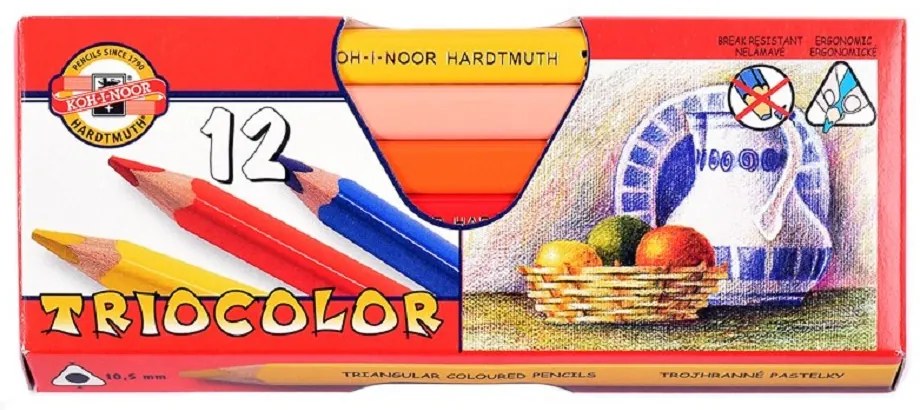 Koh-i-noor Pastelky Jumbo 12ks 3HR - 3152