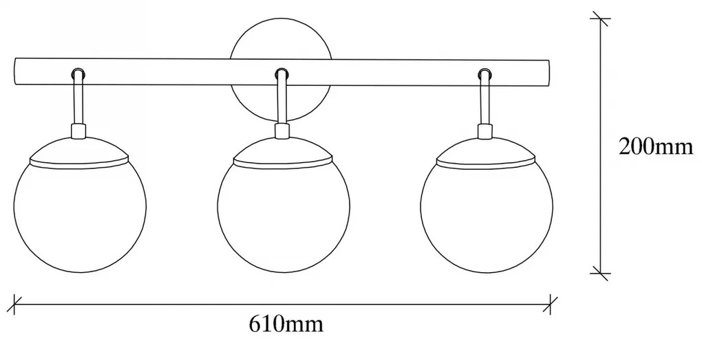 Nástěnná lampa Gondol I černá