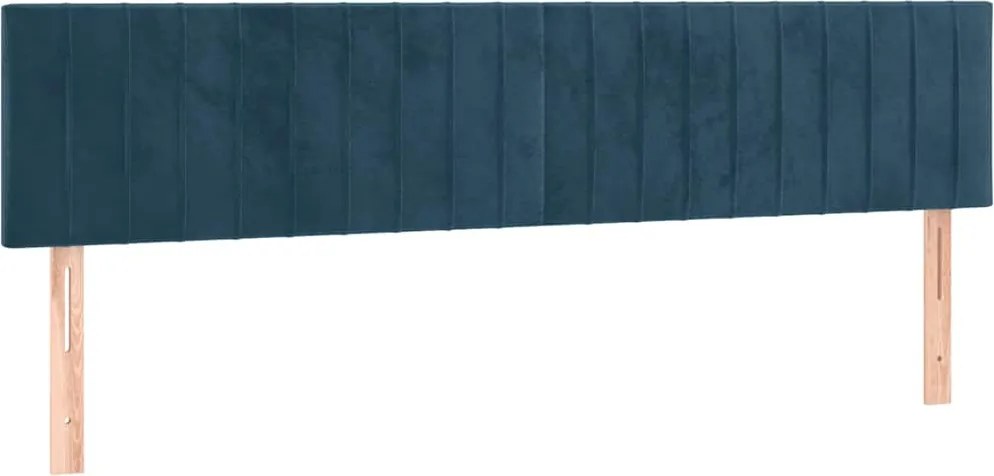 Box spring postel s matrací tmavě modrá 160x200 cm samet 3131091