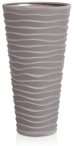 PROSPERPLAST Květináč - SAND SLIM Průměr: 39 cm, Barva: šedá
