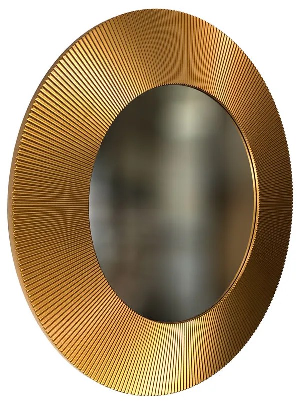 Amadeus Kulaté zrcadlo SLUNCE 90cm Bronzová barva