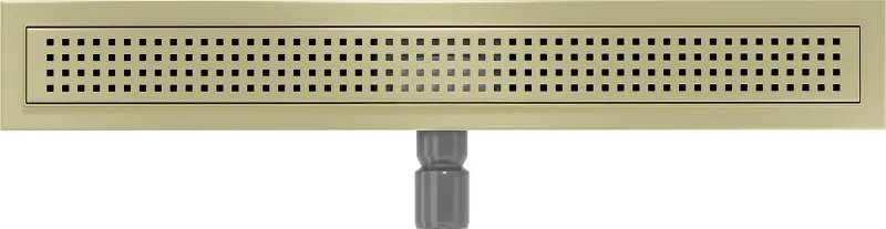 Mexen Flat, lineární podlahový žlab 60 cm, M08, zlatá matná, 1A25060-15