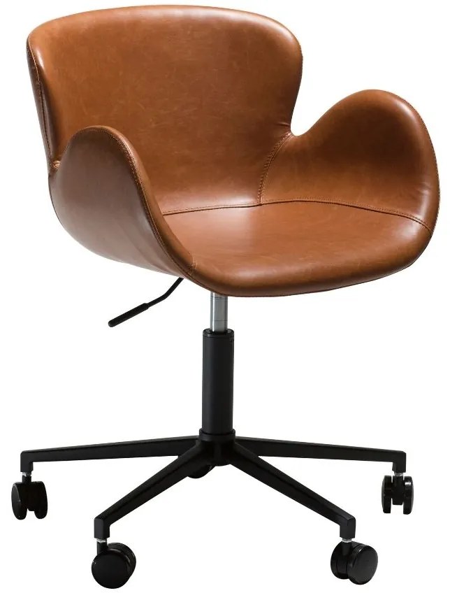 ​​​​​Dan-Form Koňakově hnědá koženková konferenční židle DAN-FORM Gaia