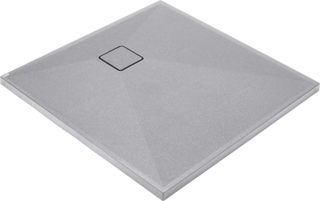 Deante Correo, čtvercová granitová sprchová vanička 80x80x3, 5 cm, šedá, DEA-KQR_S42B