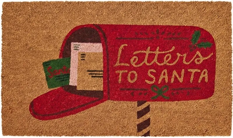 Vánoční kokosová rohožka Letter to Santa - 75*45*1 cm