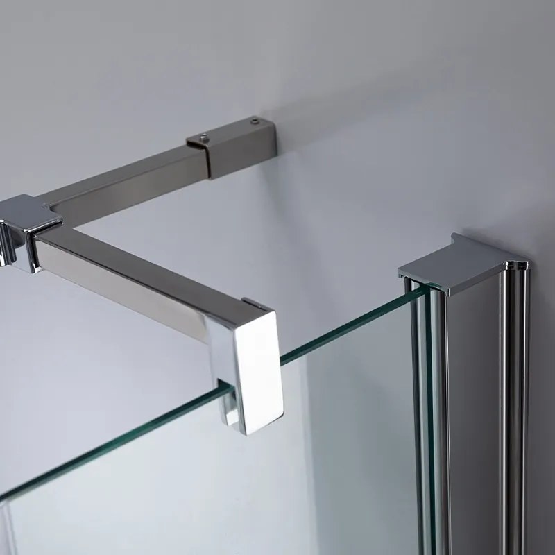 BPS-koupelny Čtvercový sprchový kout HYD-SK1390B 90x90 chrom/transparent - bez vaničky