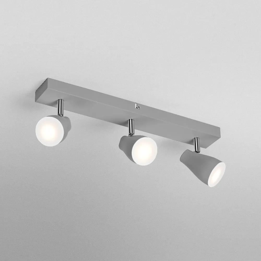 LED stropní svítidlo šedé SPOT PEAR 12.9 W, teplá bílá