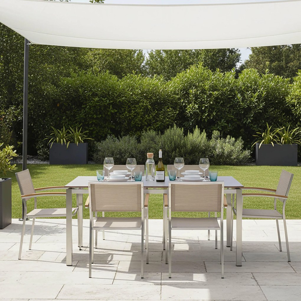 XXXLutz ZAHRADNÍ SESTAVA kov, textil, kompozitní dřevo Gardenson - Online Only zahradní nábytek - 006285051702