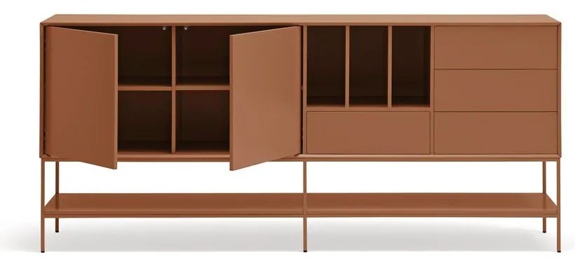 Komoda v cihlové barvě 220x98x45 cm Platt – Teulat