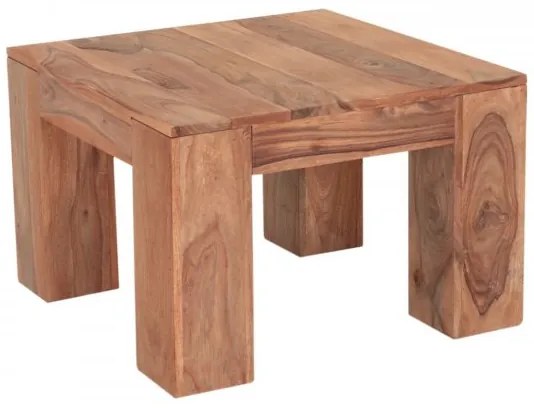 Indický nábytek - Konferenční stolek Tara 60x40x60 z indického masivu palisandr Natural