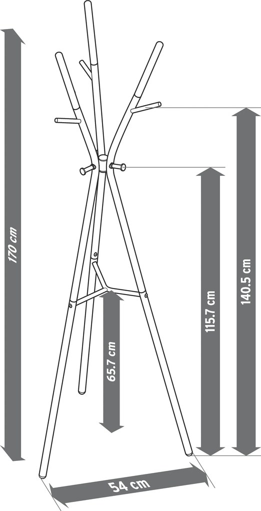 Tchibo - Věšák na šaty - barva: bílá