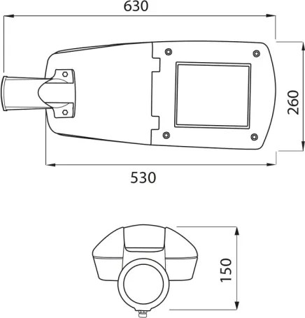 LED svítidlo veřejného osvětlení McLED Street 50W 4000K neutrální bílá ML-521.003.09.0