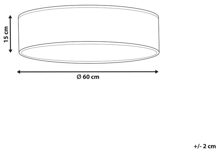 Závěsná lampa přírodní MAGNO Beliani