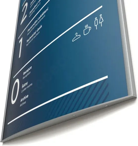 ACCEPT Orientační tabule Klassik UNI A1 (594 x 1 189 mm) - rozměr 594 x 1 189 mm