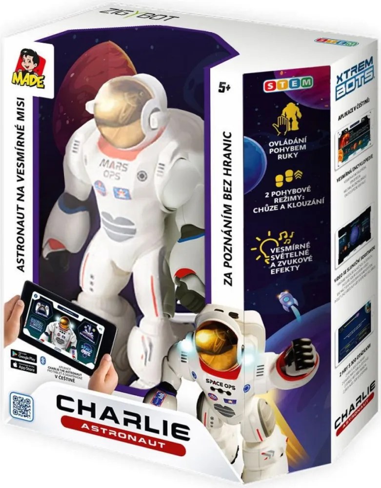 Zigybot - Astronaut Charlie - Robotická hračka
