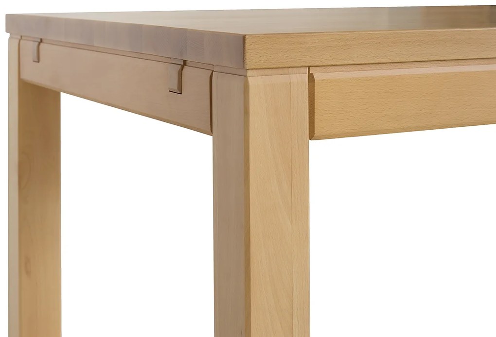 Drewmax ST172 160+45 cm dřevěný jídelní stůl masiv buk