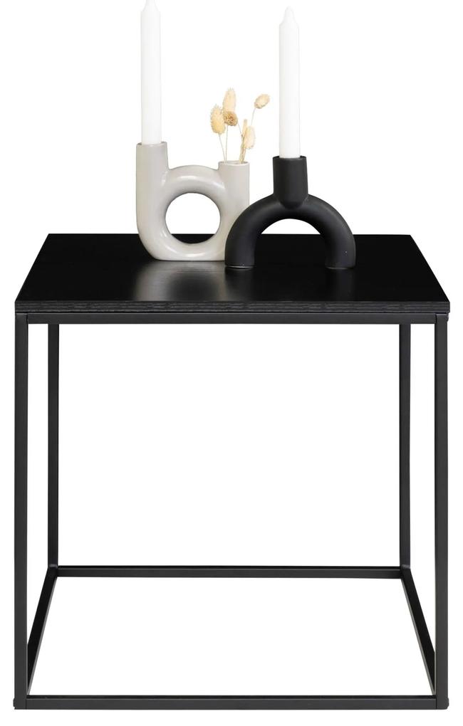 House Nordic Odkládací stolek, černý, černý rám\n45x45x45 cm