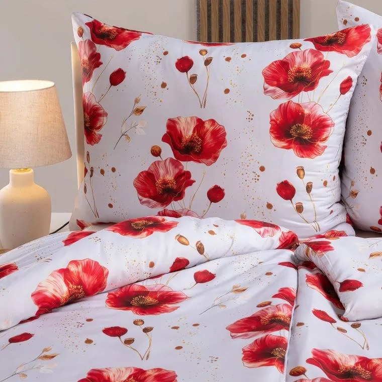 Ložní povlečení z mikrovlákna POPPIES 2x jednolůžko